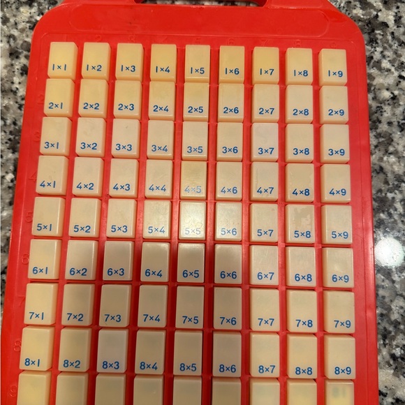 Toys | Red Multiplication Table Learning Set | Poshmark